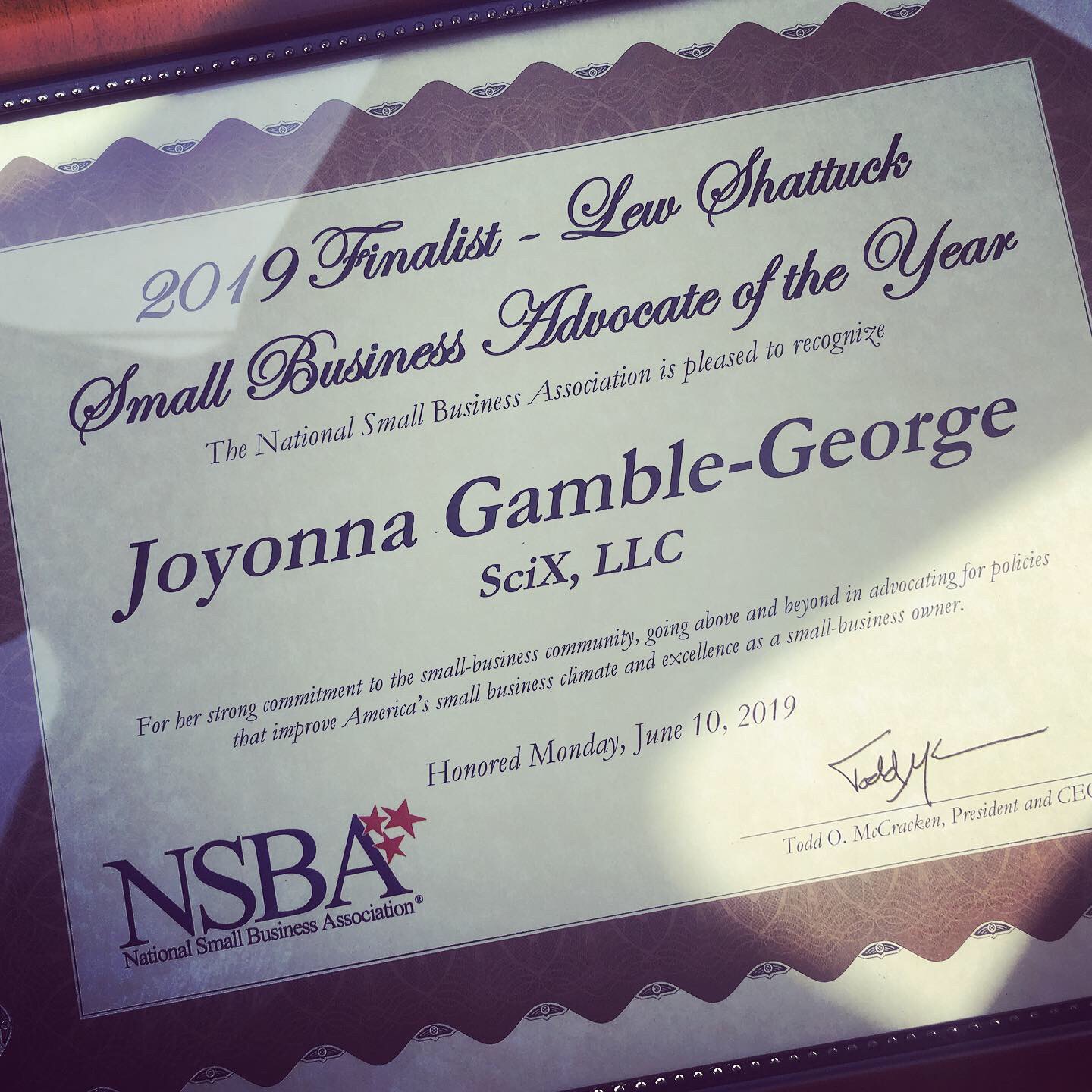 2019 Lewis A. Shattuck Small Business Advocate of the Year Award ...