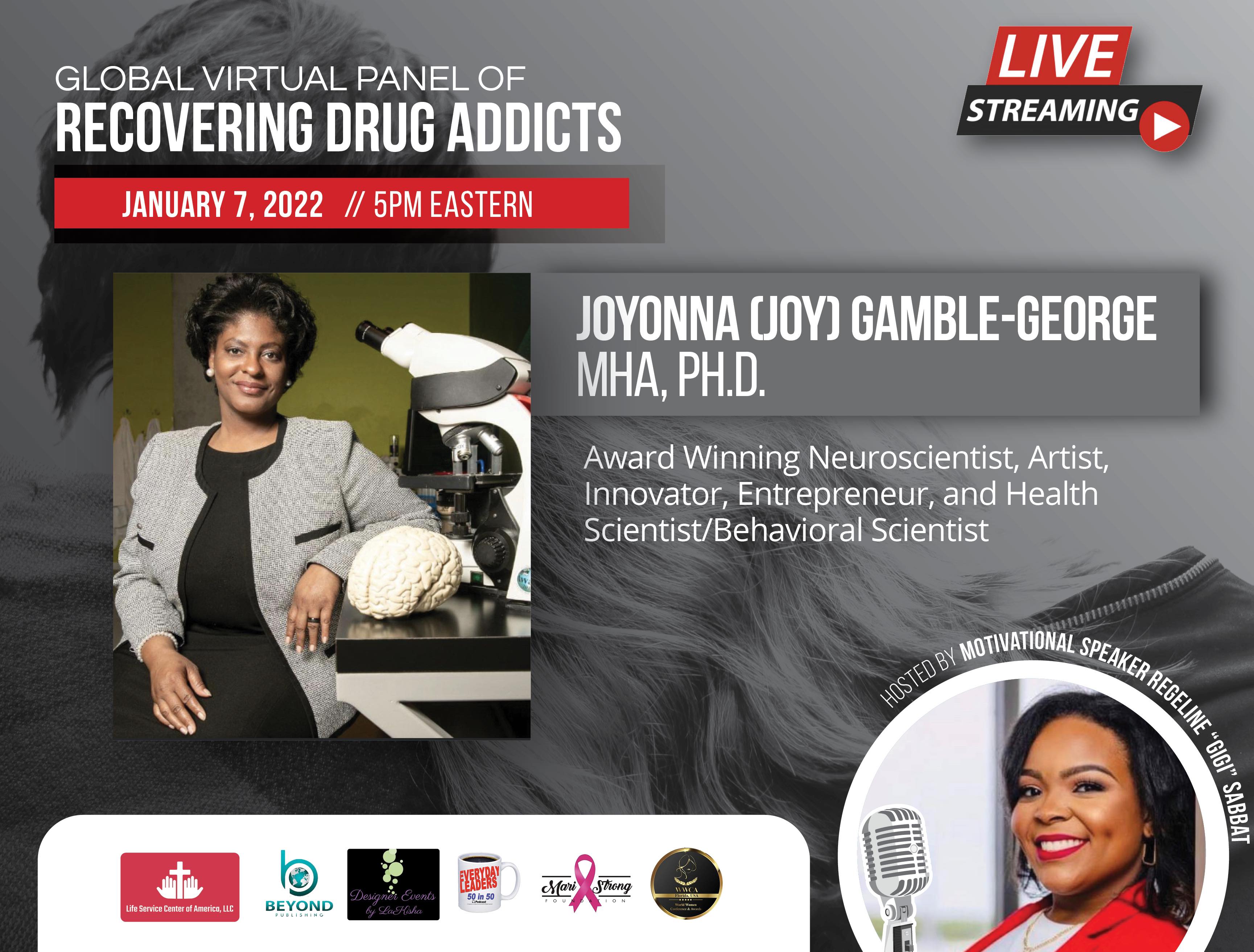Invited Speaker to Global Virtual Panel on Recovering Drug Addicts – Dr ...
